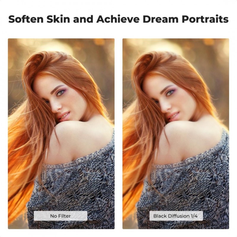 K&F 40.5mm, Nano-X, Black Mist Diffusion Filter 1/4 KF01.1621