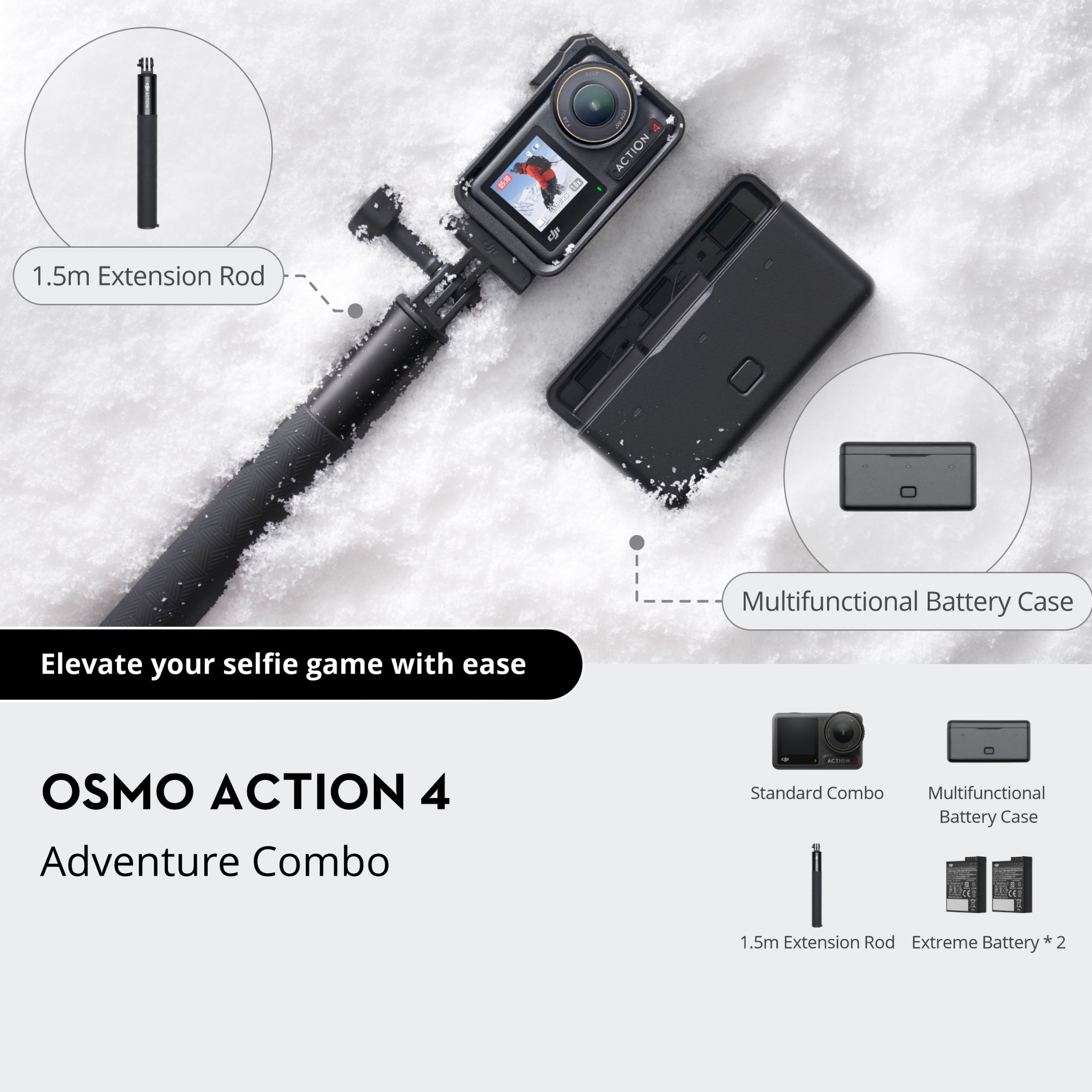 DJI Osmo Action 4 Adventure Combo Action Camera